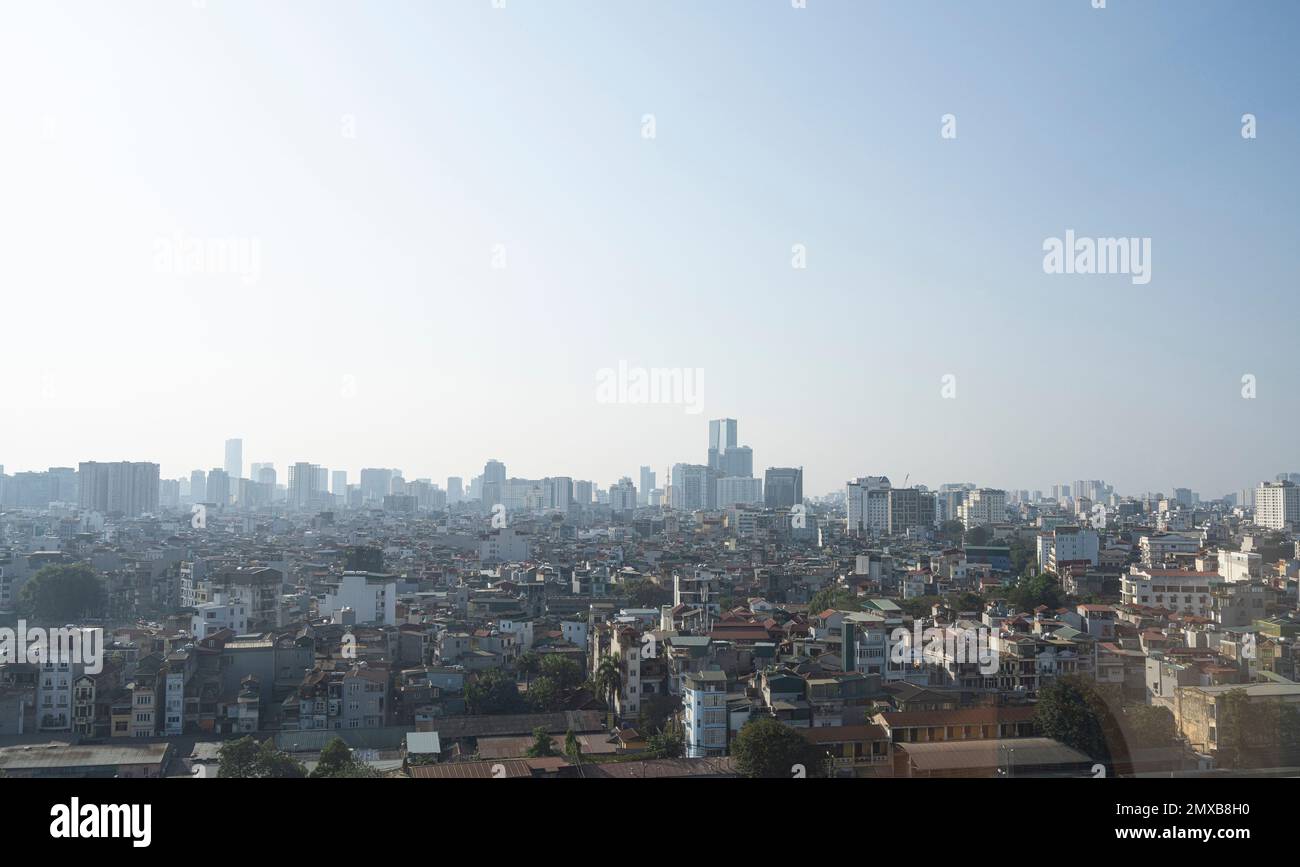 Hanoi, Vietnam, January 2023. The panoramic view of the city Stock ...