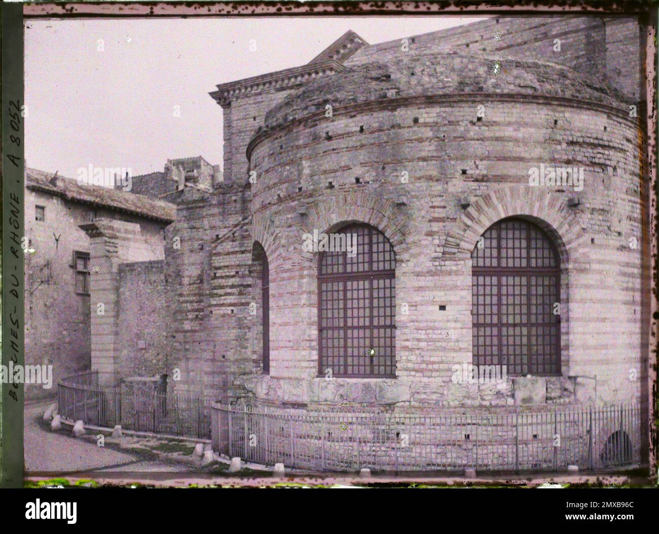 Arles, France The semi-circular solium of the thermal baths of ...