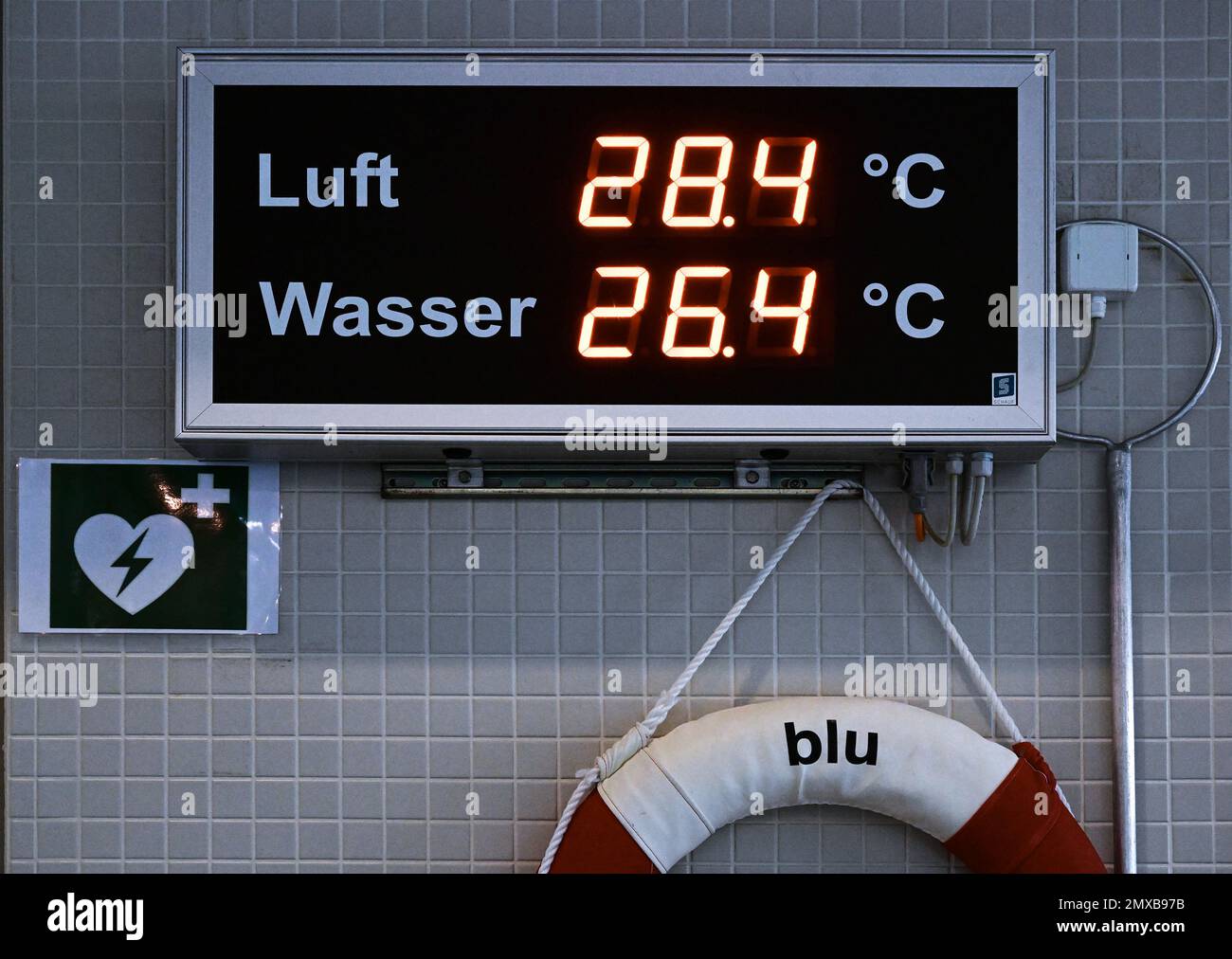 Potsdam, Germany. 02nd Feb, 2023. At the Blu sports and leisure pool ...