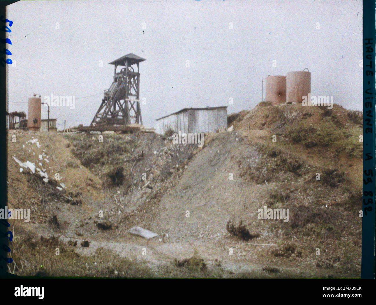 Factory workshop mining resources tower rubble habitat architecture ...