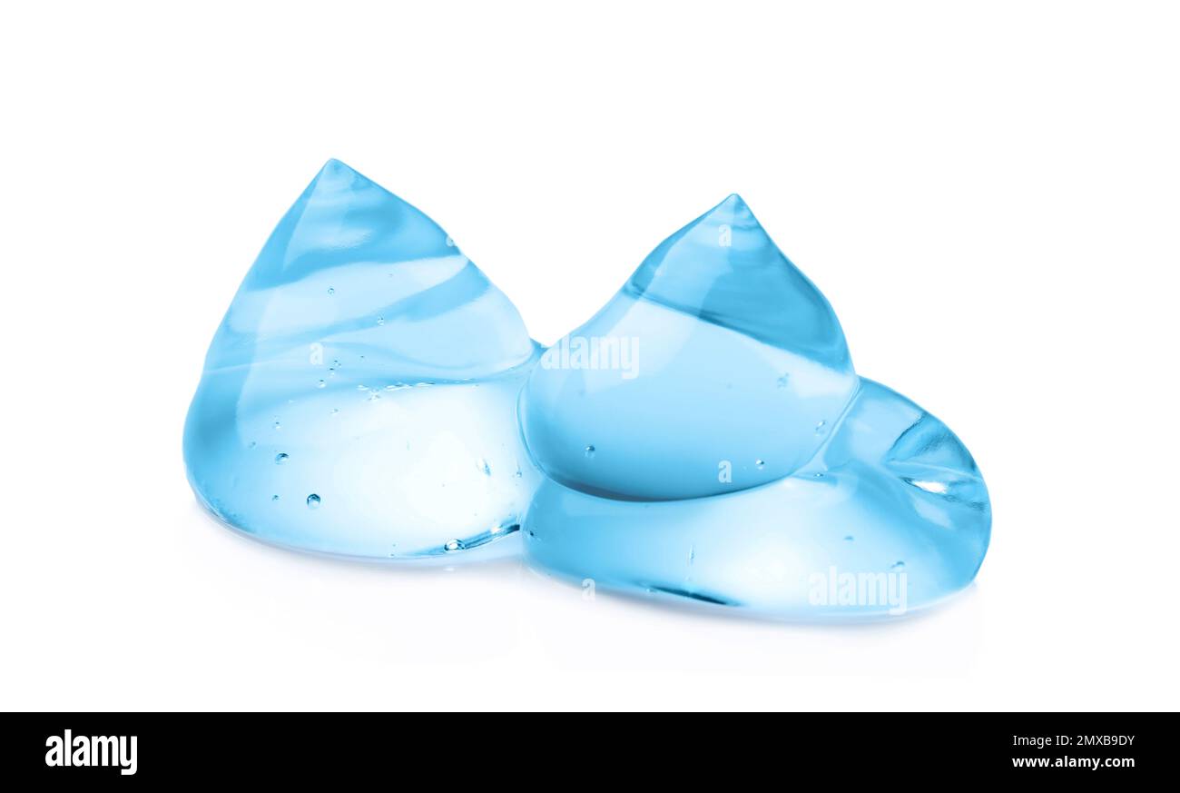 Sample of transparent cosmetic gel on white background Stock Photo - Alamy