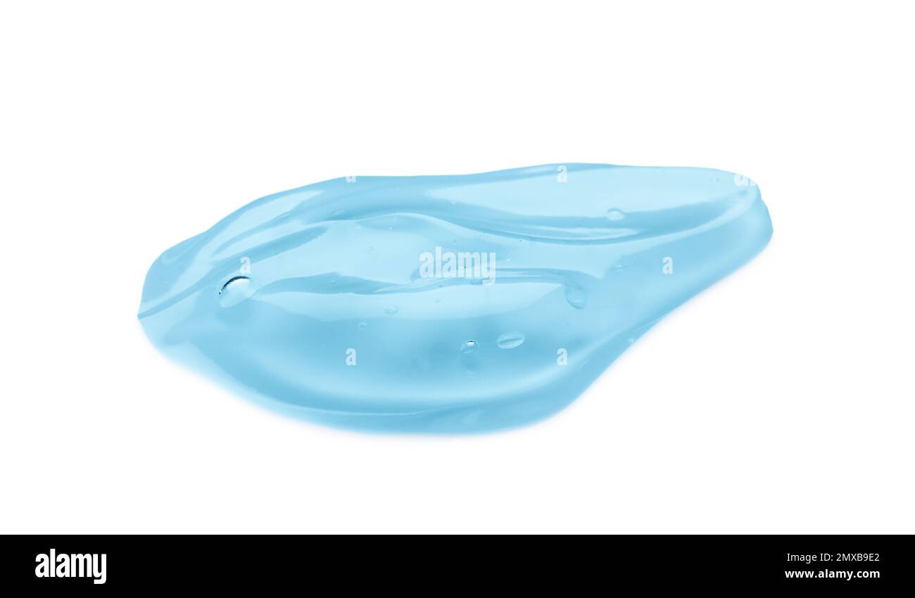 Sample of transparent cosmetic gel on white background Stock Photo - Alamy