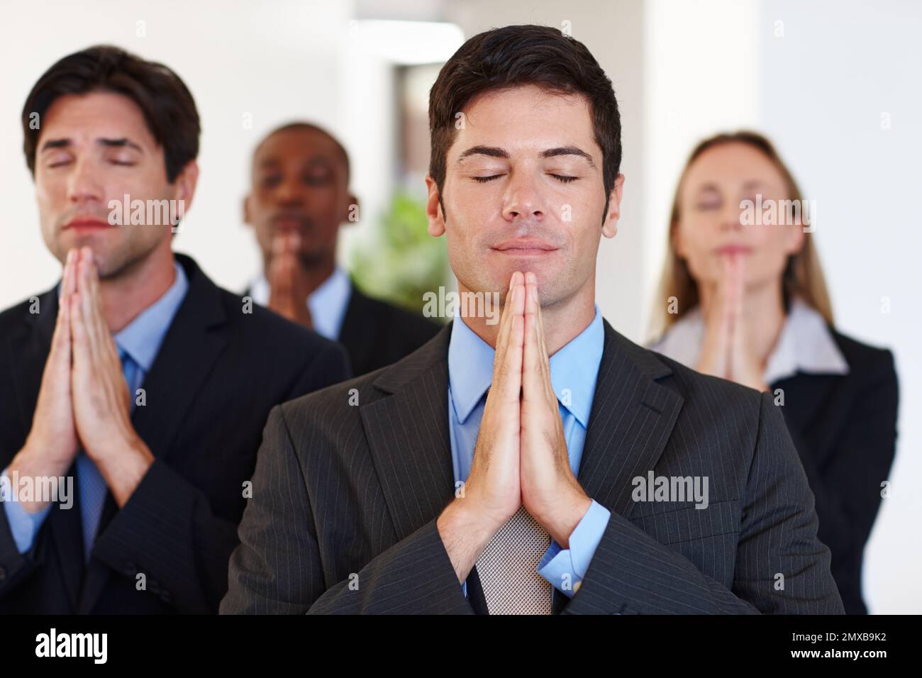 Please let us get the contract. a diverse group of business ...