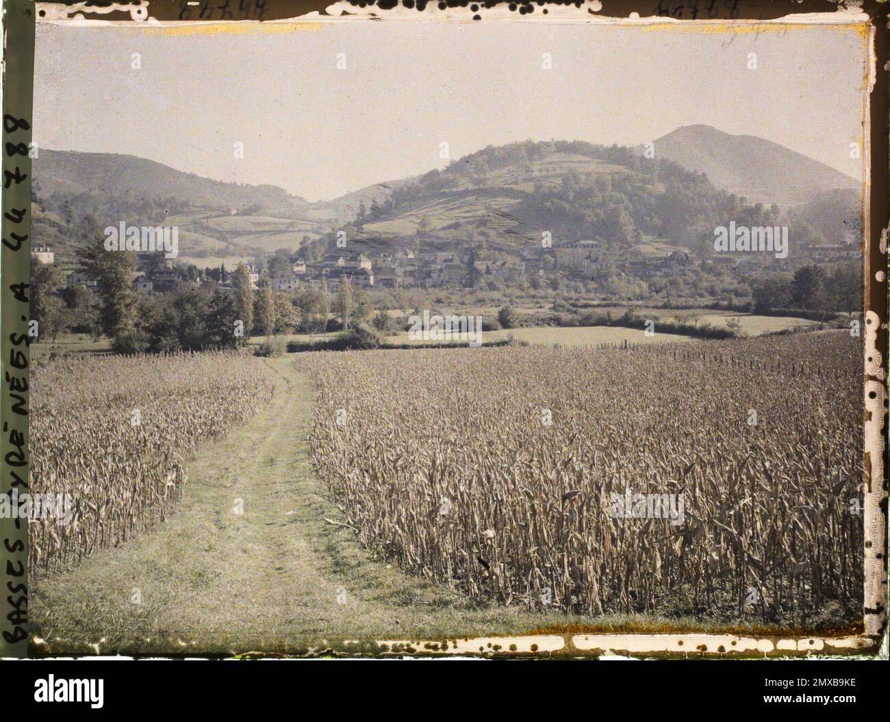 Landscape mont mountain field agglomeration panorama nature environment ...