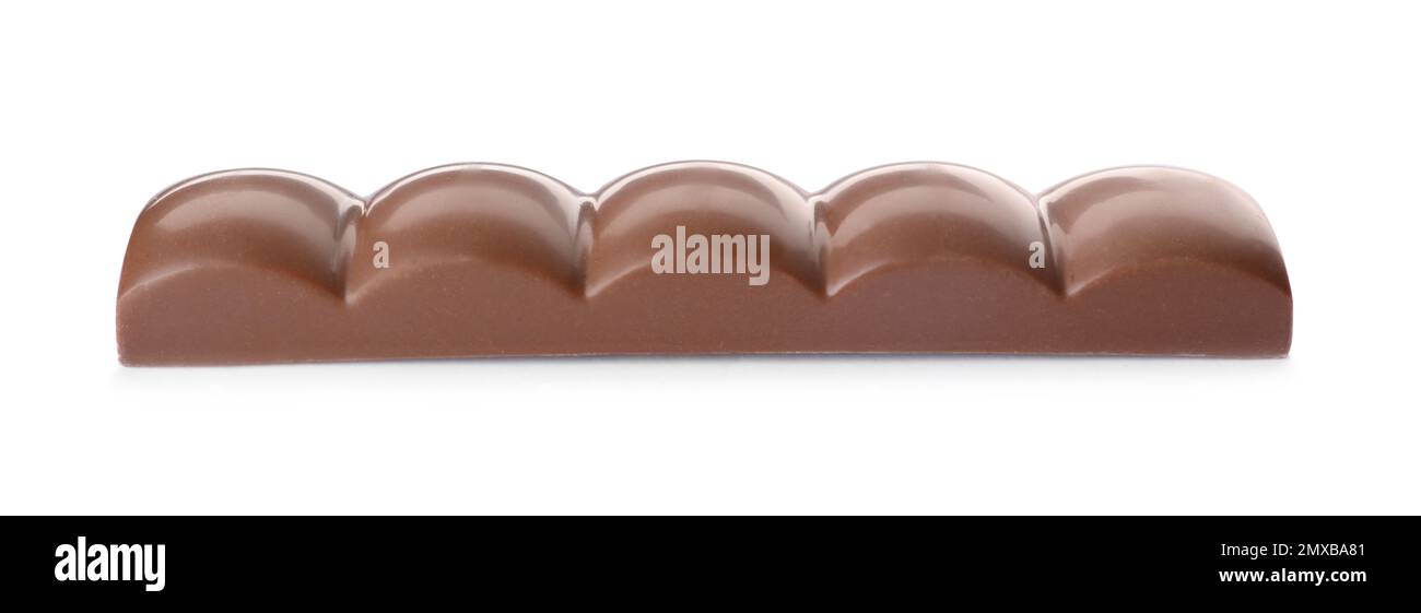 Mini milk chocolate bar isolated on white Stock Photo - Alamy
