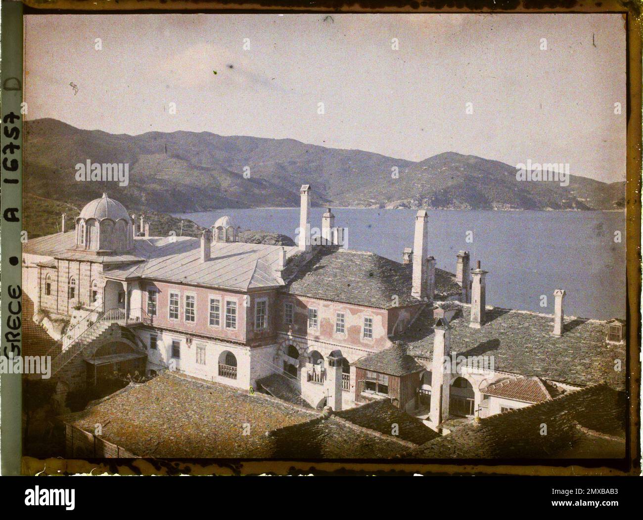 The Vatopedi monastery, Greece , 1918 - Greece - Fernand Cuville ...