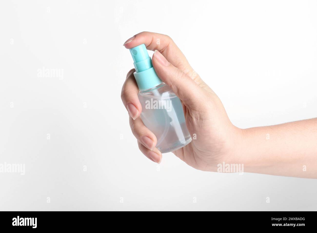 Closeup on woman spray hi-res stock photography and images - Alamy