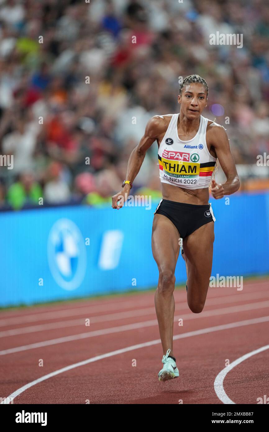 Nafissatou Thiam participating in the 200 meters of the European ...