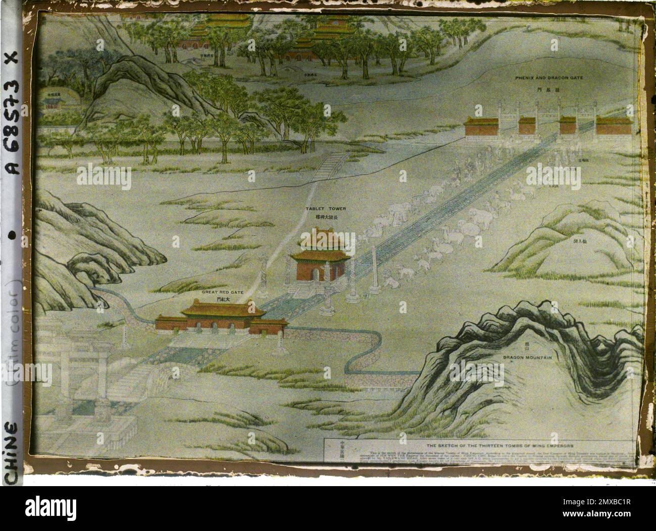 Map of the ming tombs hi-res stock photography and images - Alamy