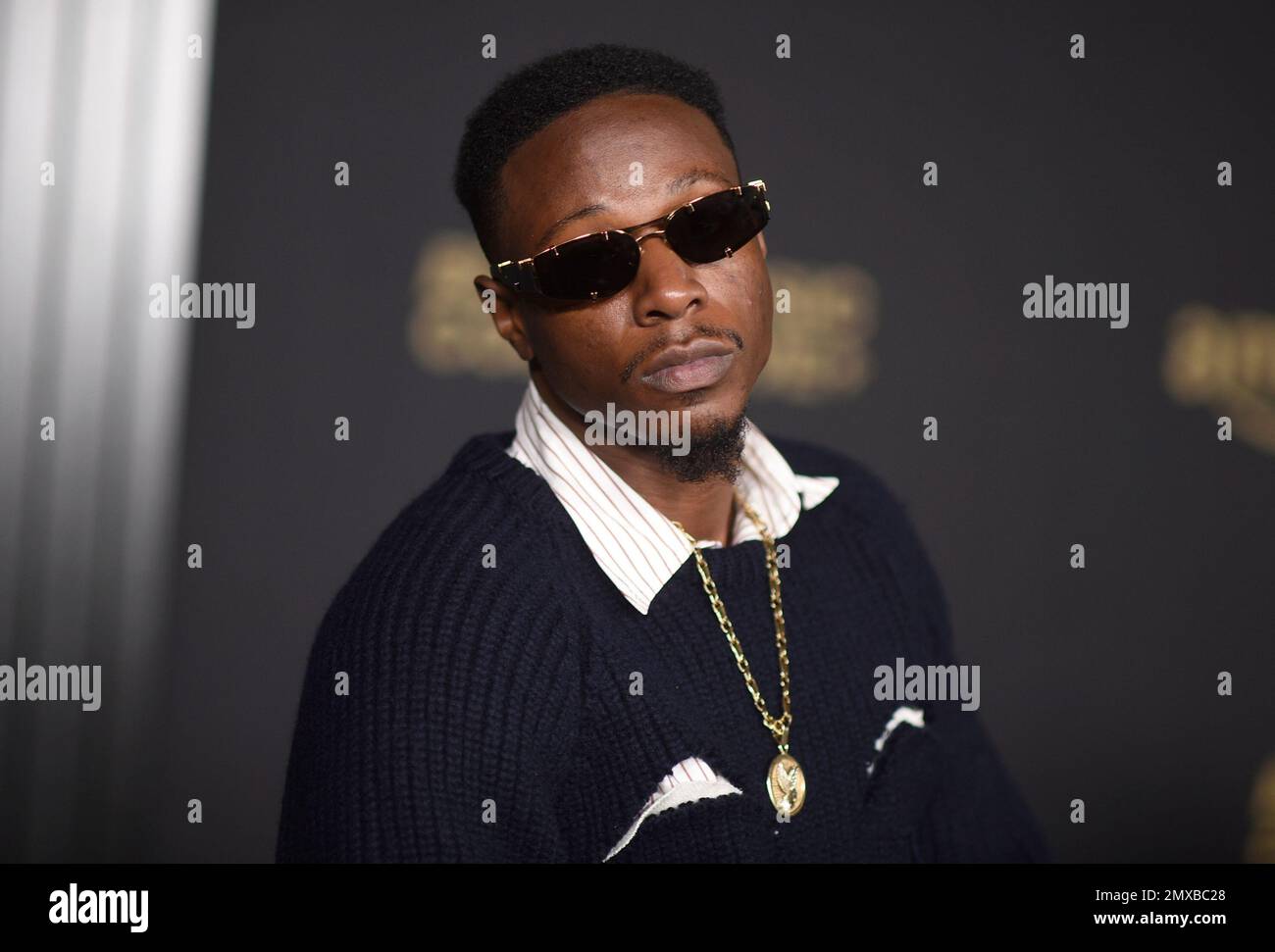 Joey Bada$$ arrives at the Black Music Collective on Thursday, Feb. 2 ...