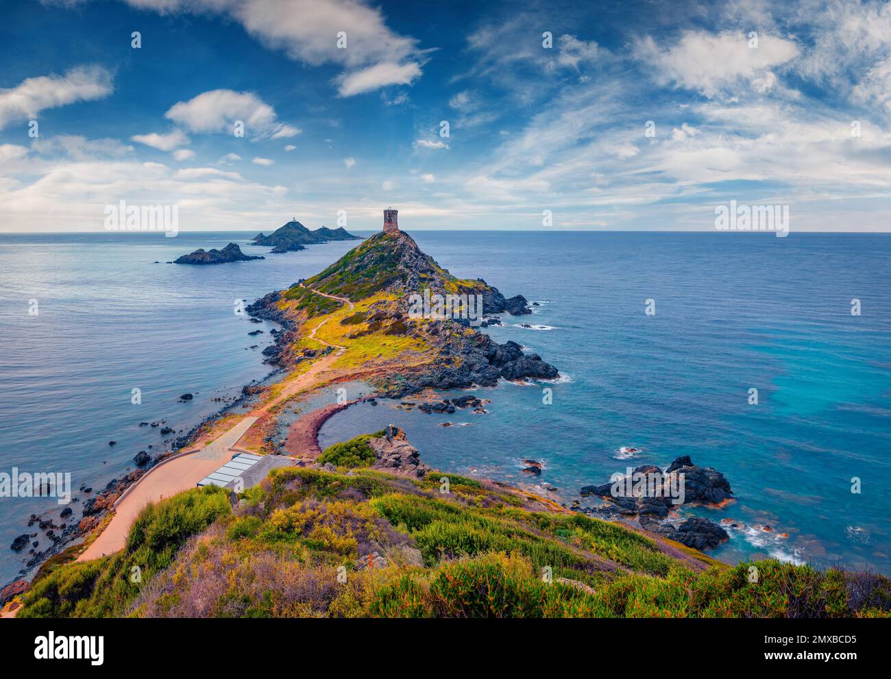 Aerial landscape photography. Gorgeous summer view of popular tourist ...