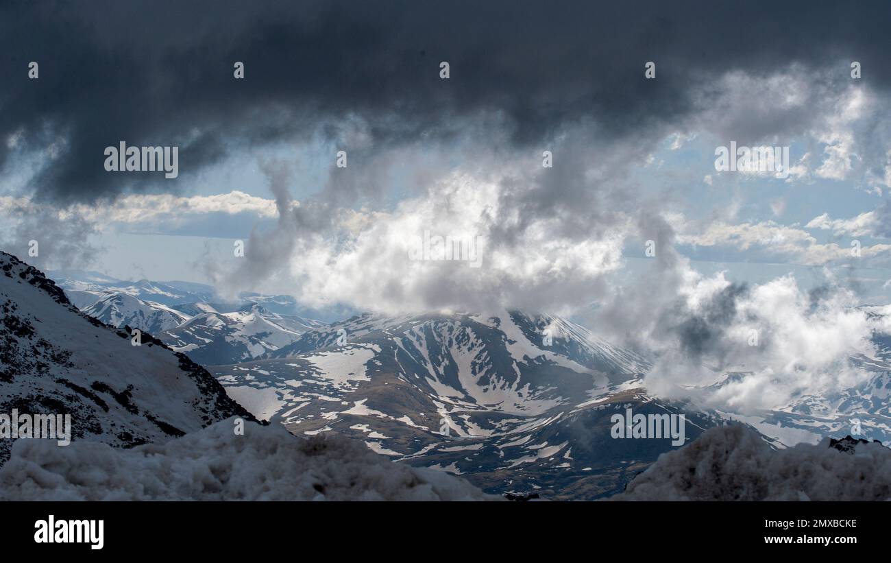 A view from the 14,000-foot level on Colorado's Mount Evans. At that ...