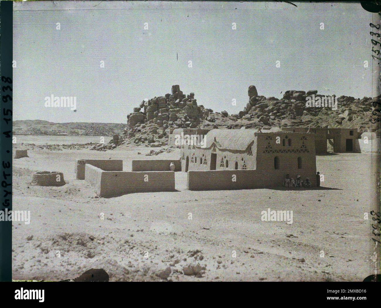 Shellal, Egypt, Africa Nubian houses , 1918 - Near East, Egypt ...