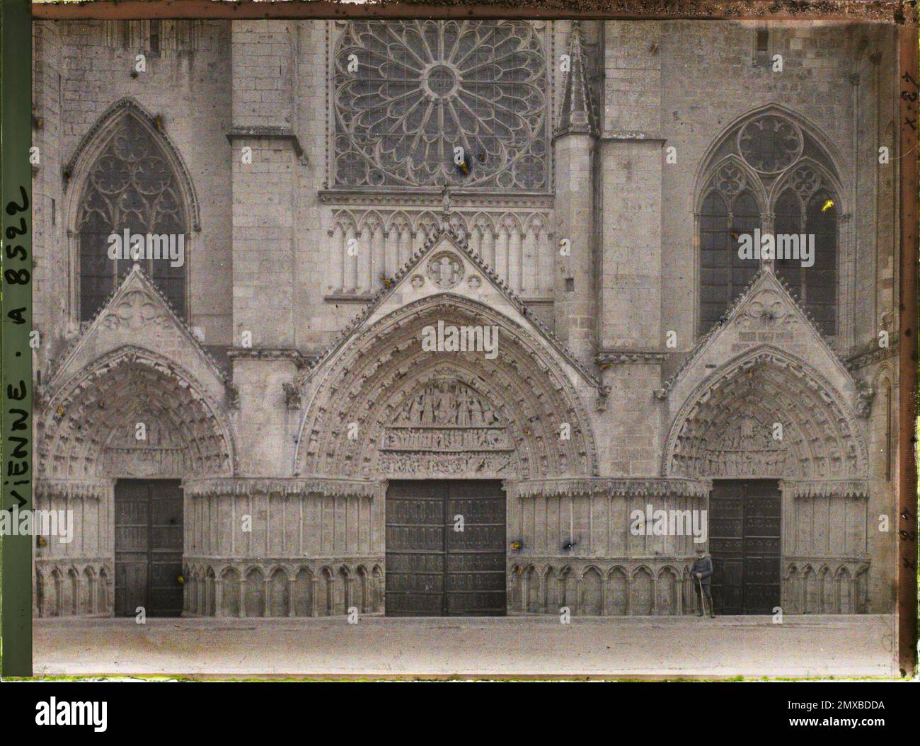 Poitiers, France The three portals of the Saint-Pierre cathedral , 1916 ...