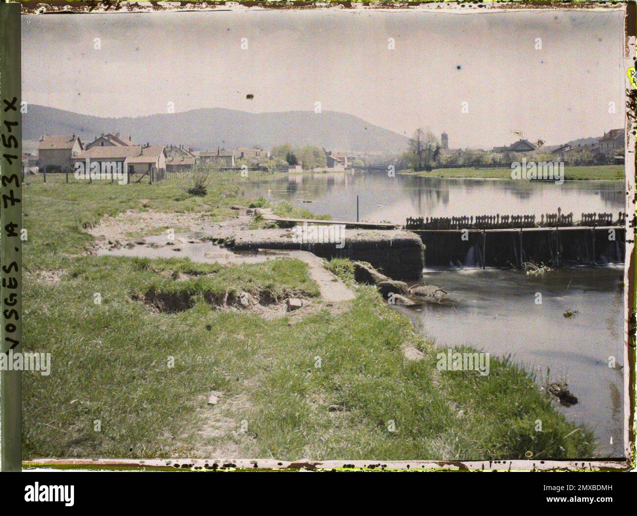 Raon-l 'Etape, Vosges, Lorraine, France "The Meurthe and the situation ...