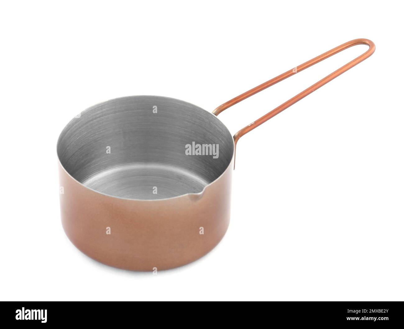 Empty metal small saucepan isolated on white Stock Photo - Alamy