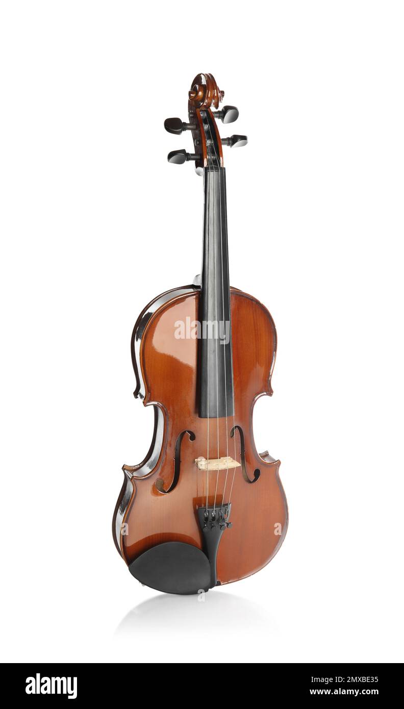 Classic violin isolated on white. Musical instrument Stock Photo - Alamy