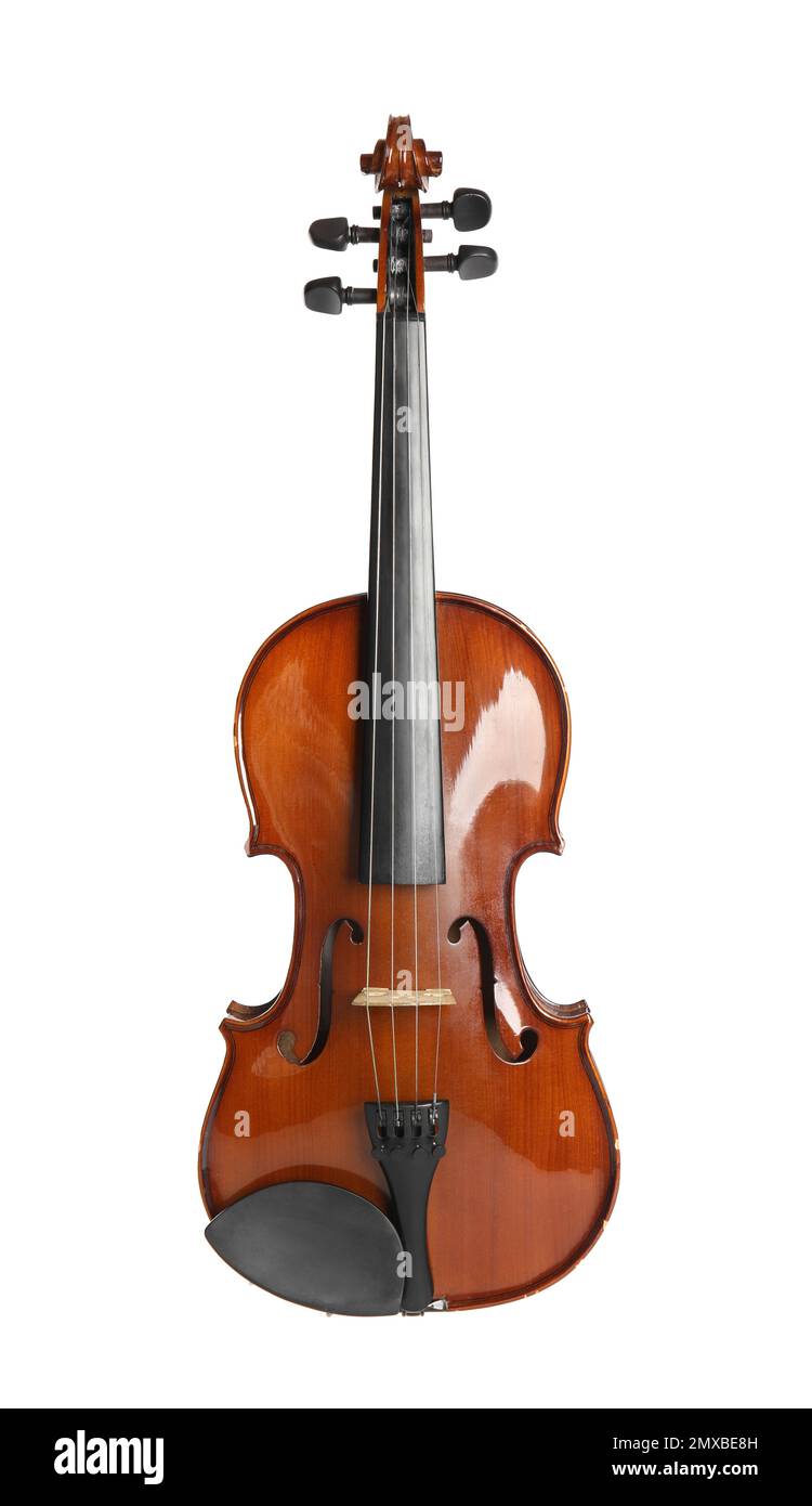 Classic violin isolated on white. Musical instrument Stock Photo - Alamy
