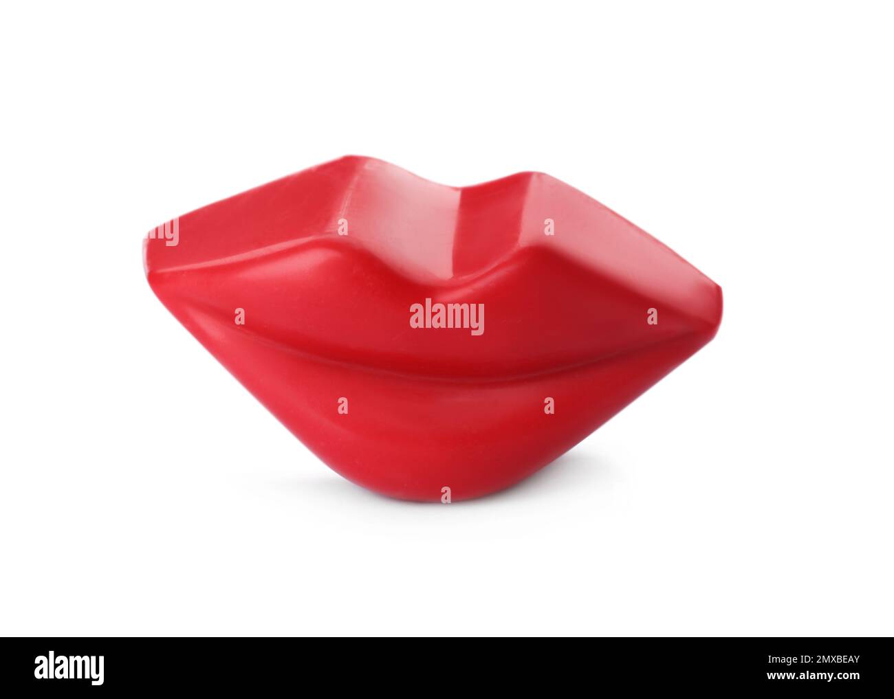 Delicious lip shaped chocolate candy isolated on white Stock Photo - Alamy