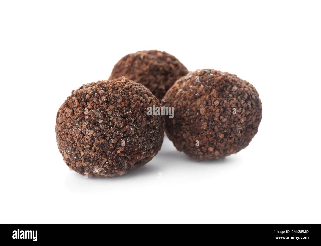 Delicious chocolate candies isolated on white. Fancy confectionery ...