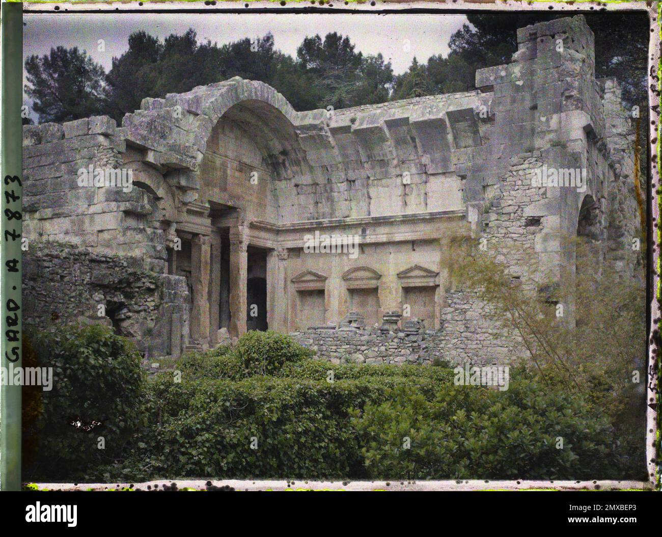 Nîmes, France The Temple of Diane or Jardin de la Fontaine , 1916 ...