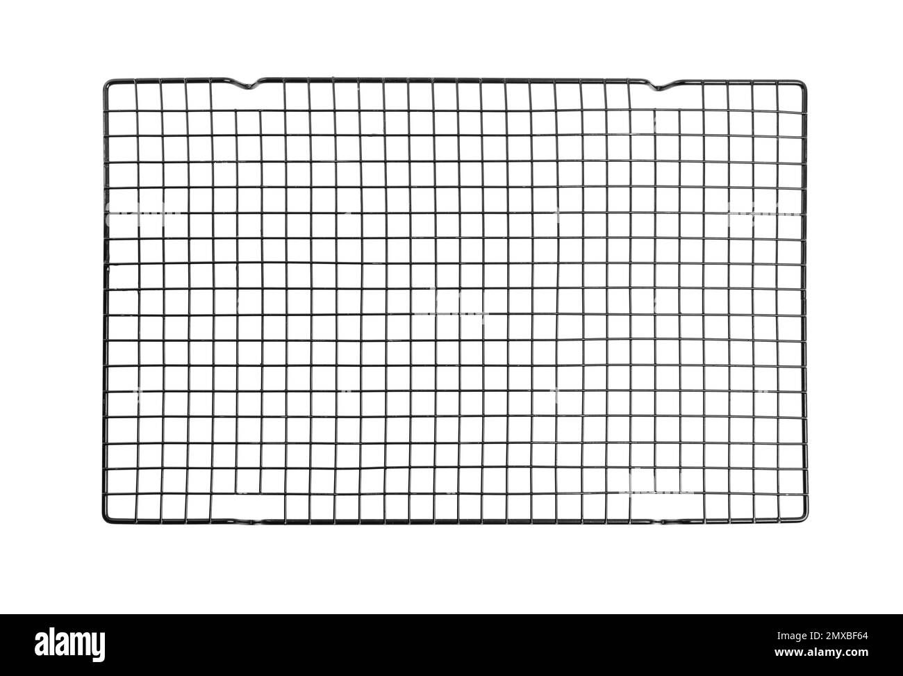 Metal cooling rack isolated on white, top view. Cooking utensil Stock ...