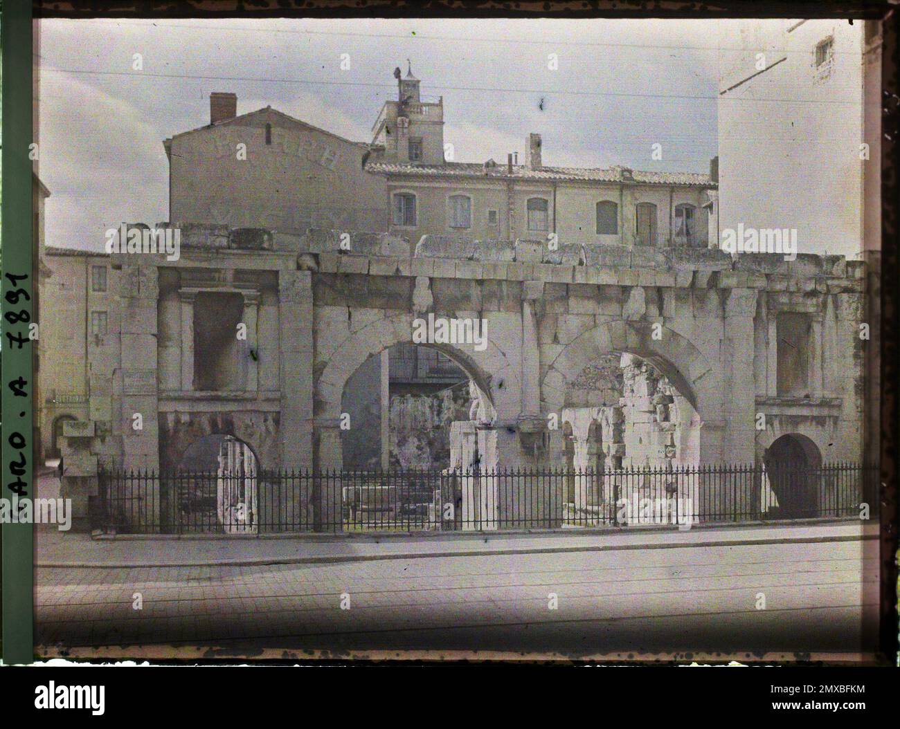 Nîmes, France Porte d'Arles called Augustus , 1916 - French provinces ...