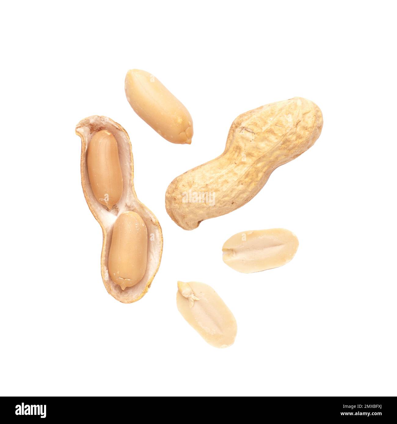 Organic peanuts, healthy food or ingredients, tasty snacks, vegan ...