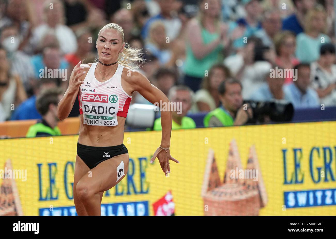 Ivona Dadic participating in the 200 meters of the European Athletics ...
