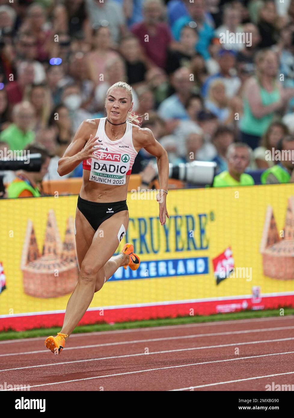 Ivona Dadic participating in the 200 meters of the European Athletics ...