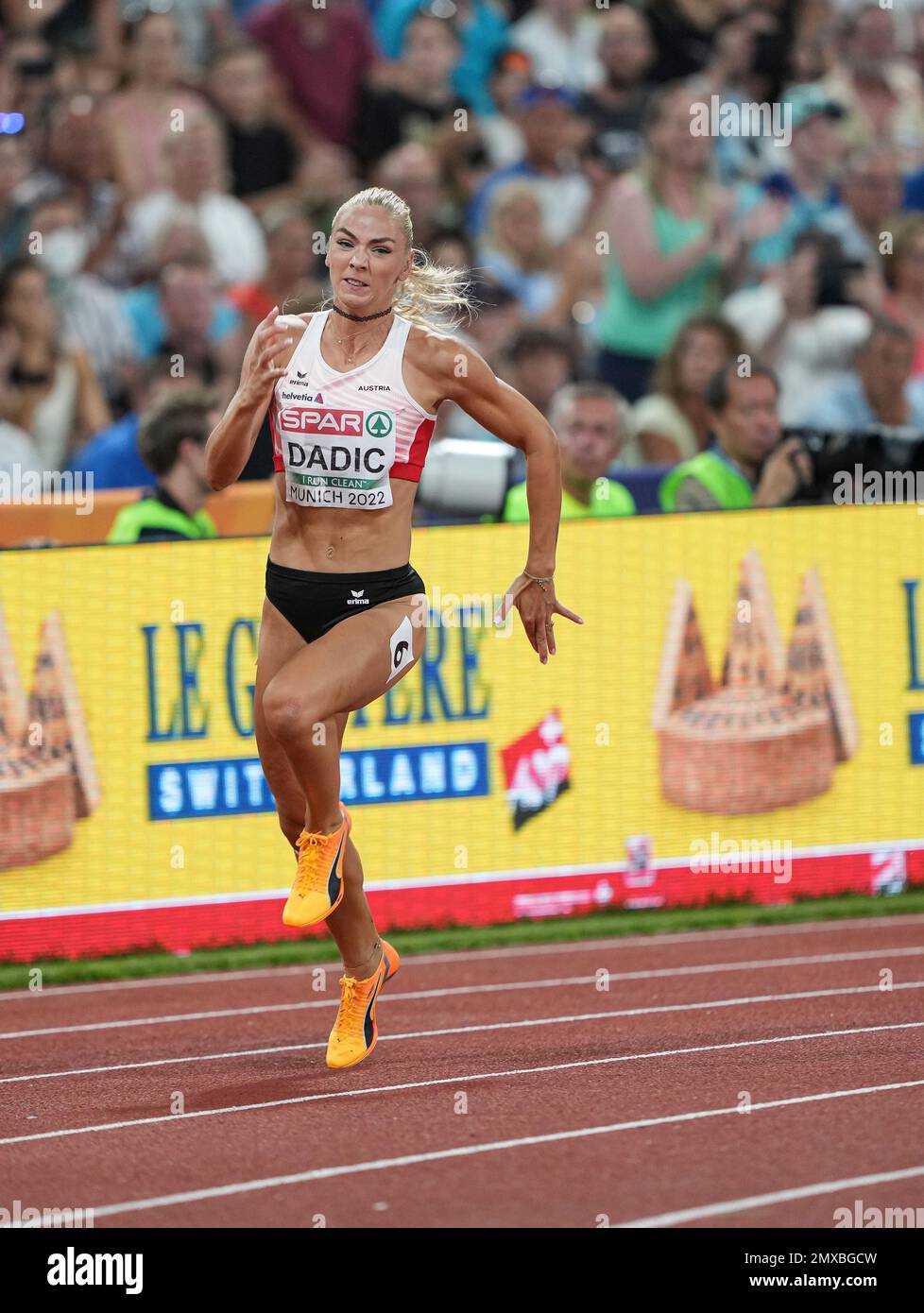 Ivona Dadic participating in the 200 meters of the European Athletics ...