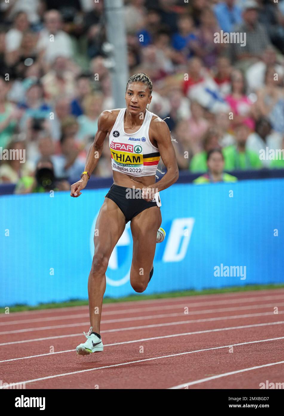 Nafissatou Thiam participating in the 200 meters of the European ...