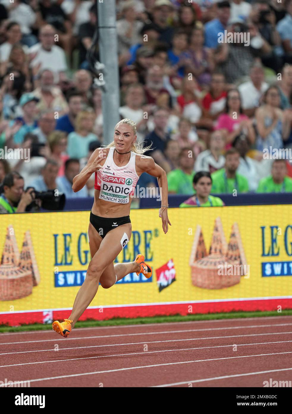 Ivona Dadic participating in the 200 meters of the European Athletics ...