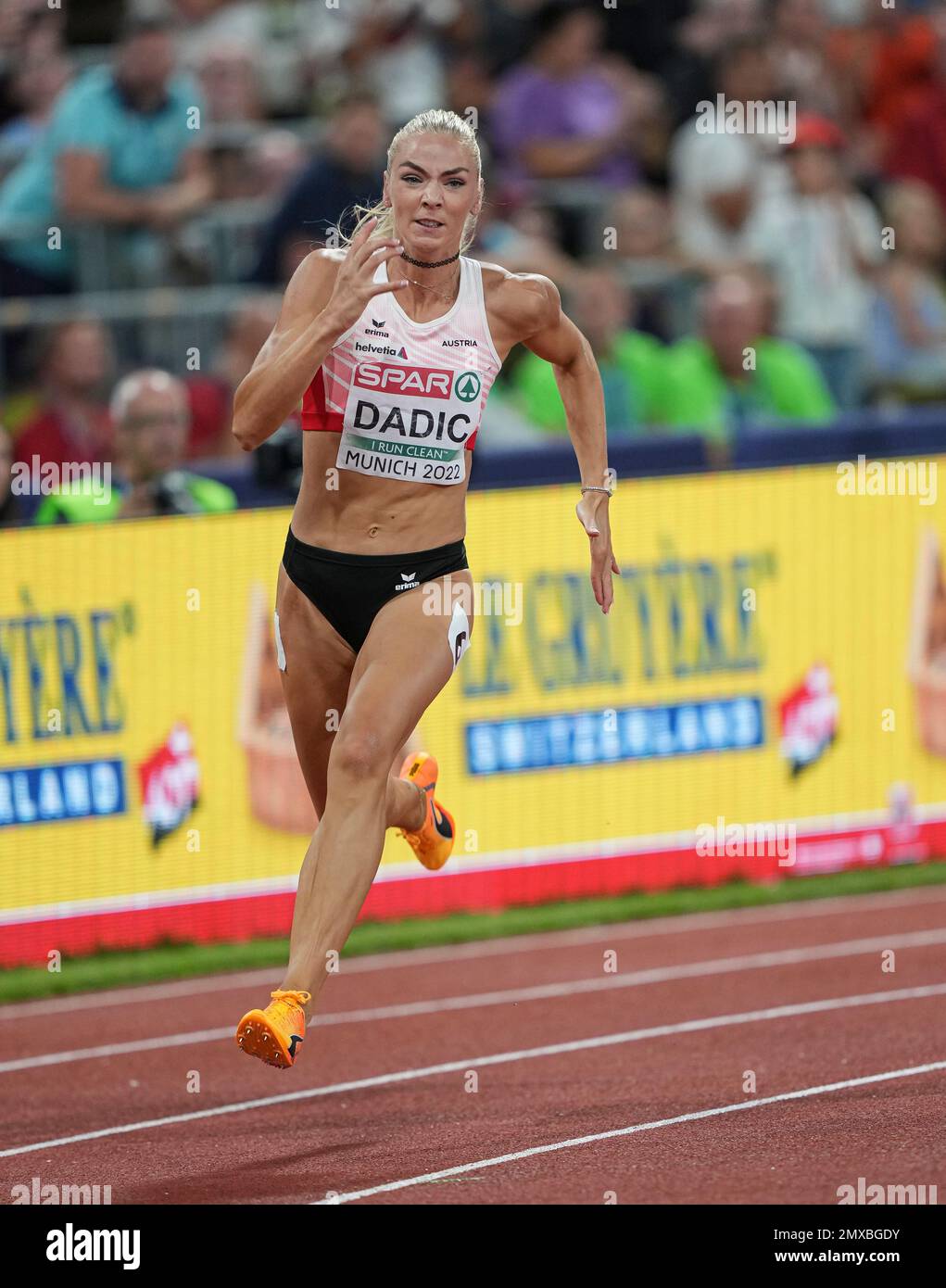 Ivona Dadic participating in the 200 meters of the European Athletics ...