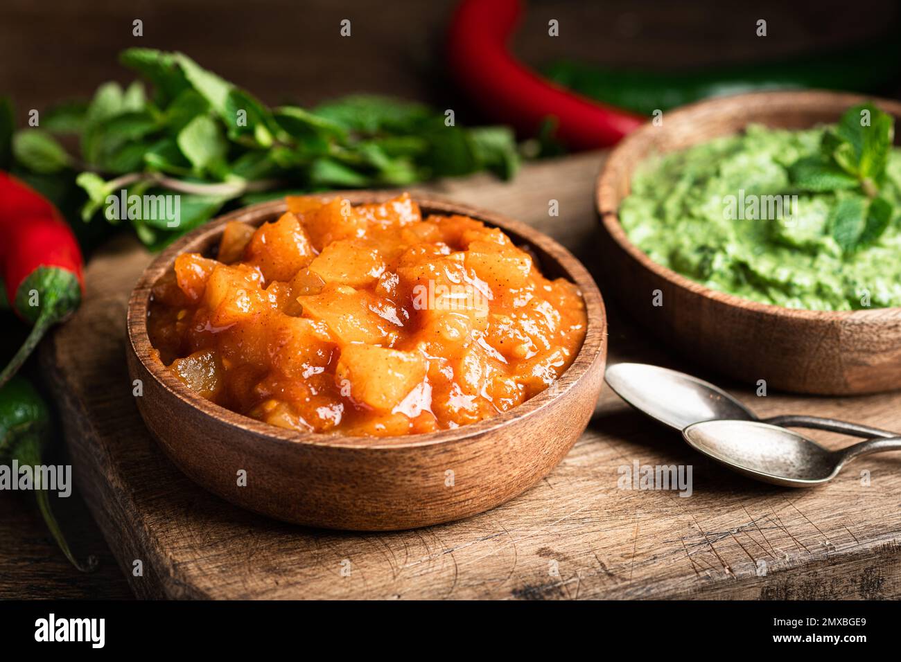 chutney, traditional dish of indian cuisine Stock Photo - Alamy