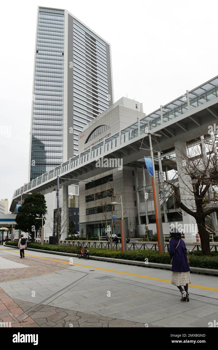 New Transit Yurikamome line connecting Shimbashi to Toyosu, via the ...