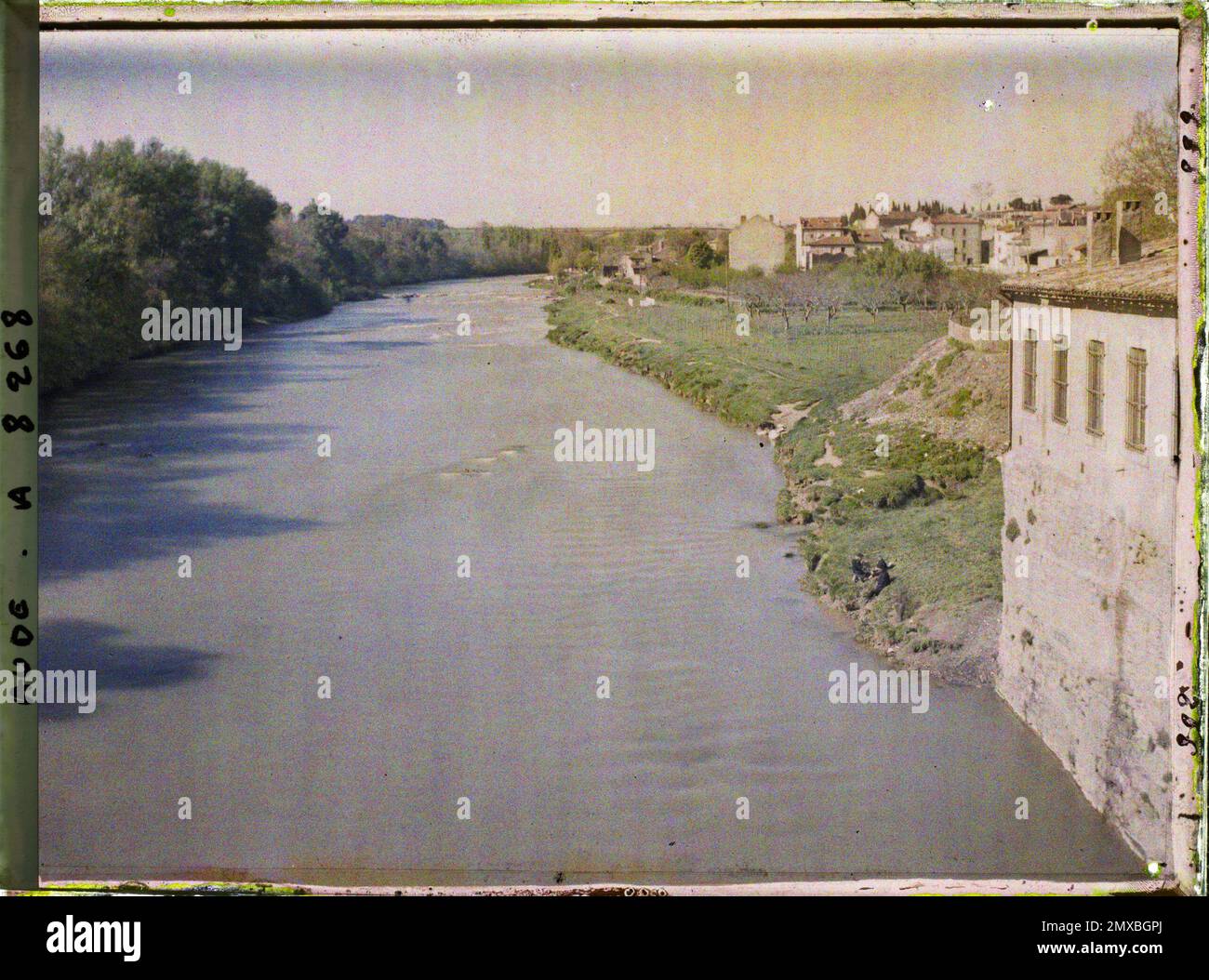 Carcassonne, France View of the Aude taken from Pont Vieux to the ...