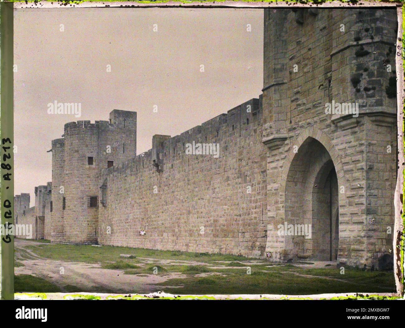 Aigues-Mortes, France the eastern facade and the ramparts , 1916 ...