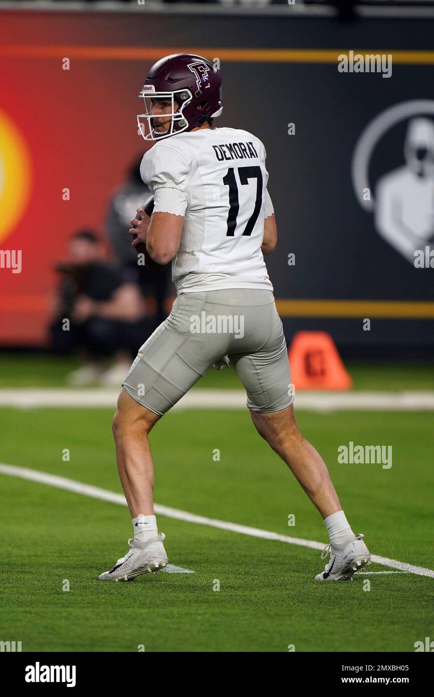 Fordham quarterback Tim DeMorat during the East West Shrine Bowl game ...