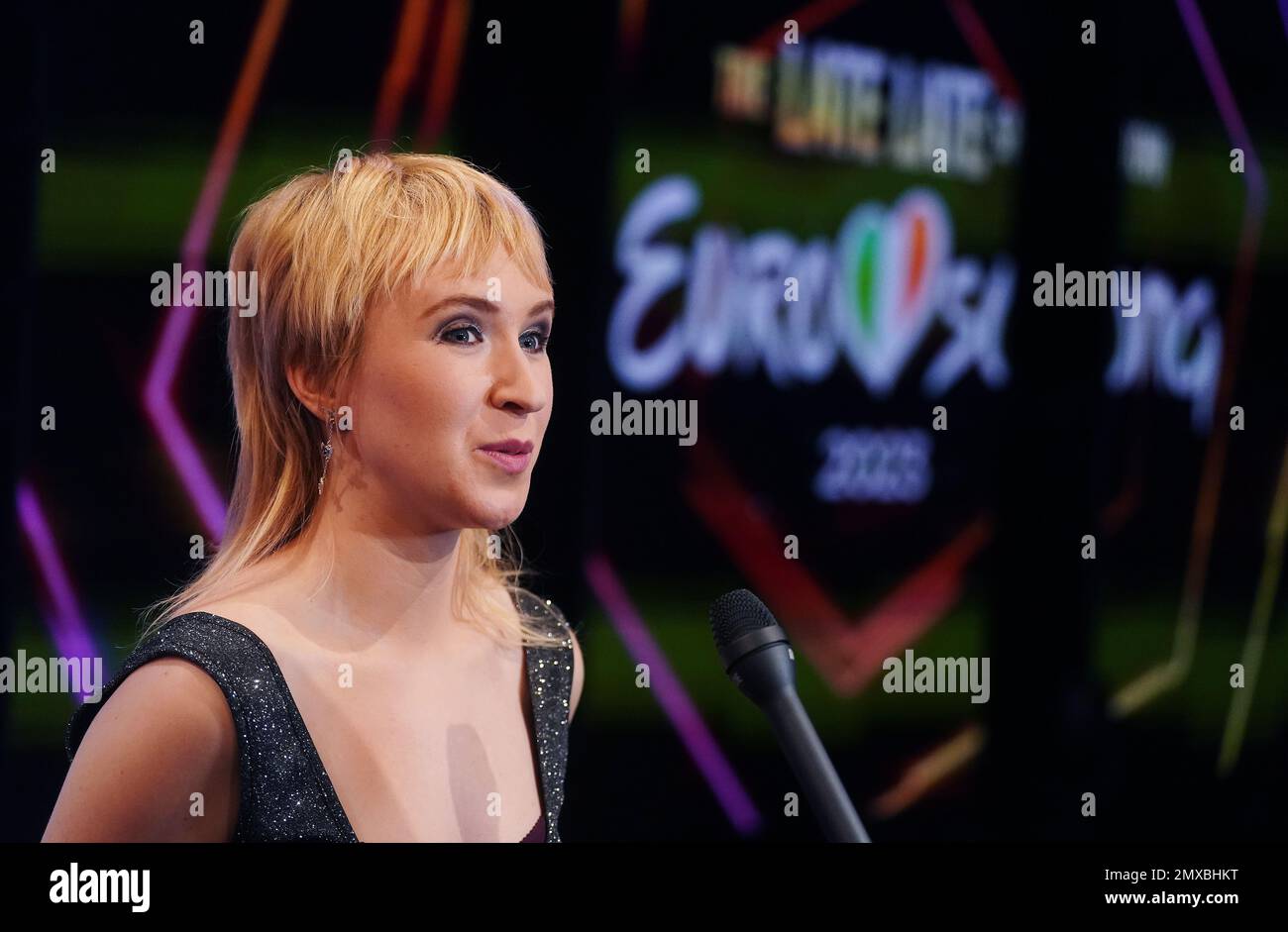 Leila Jane at The Late Late show Eurosong Special Preview Press Day at ...