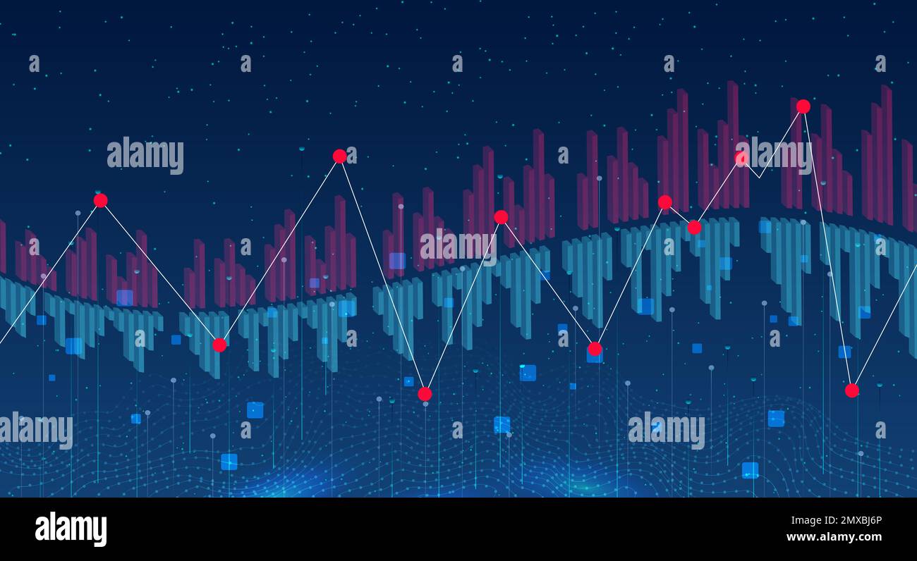 Futuristic dashboard of business analytics information. Digital ...