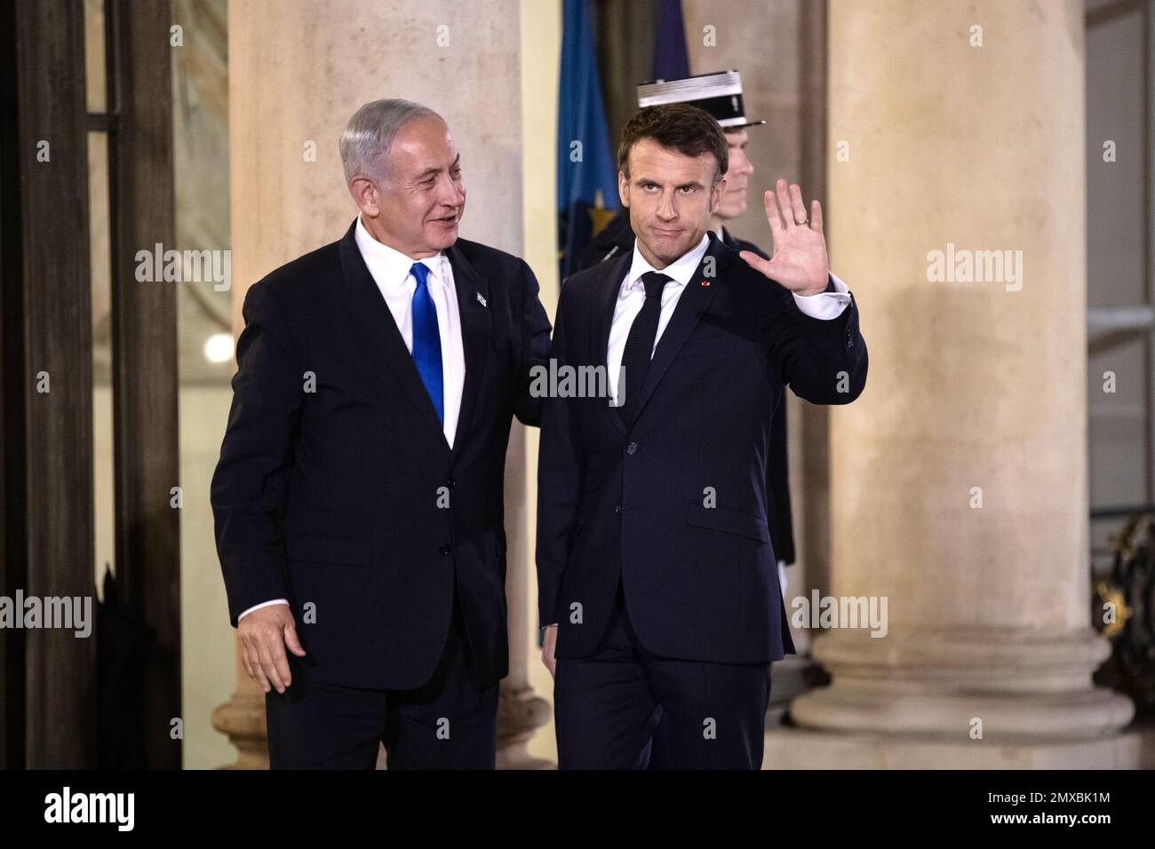Paris, France, February 2, 2023, Working dinner of the Israeli Prime ...