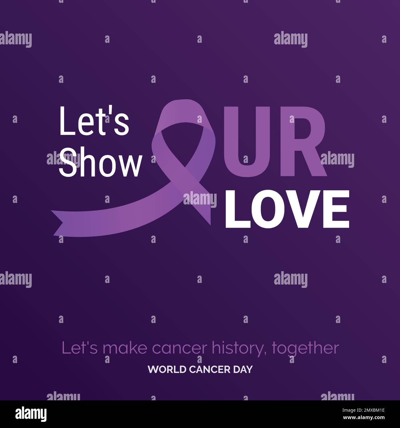 Let's Show Our Love Ribbon Typography. let's make cancer history ... Let's Show Our Love Ribbon Typography. let's make cancer history ...