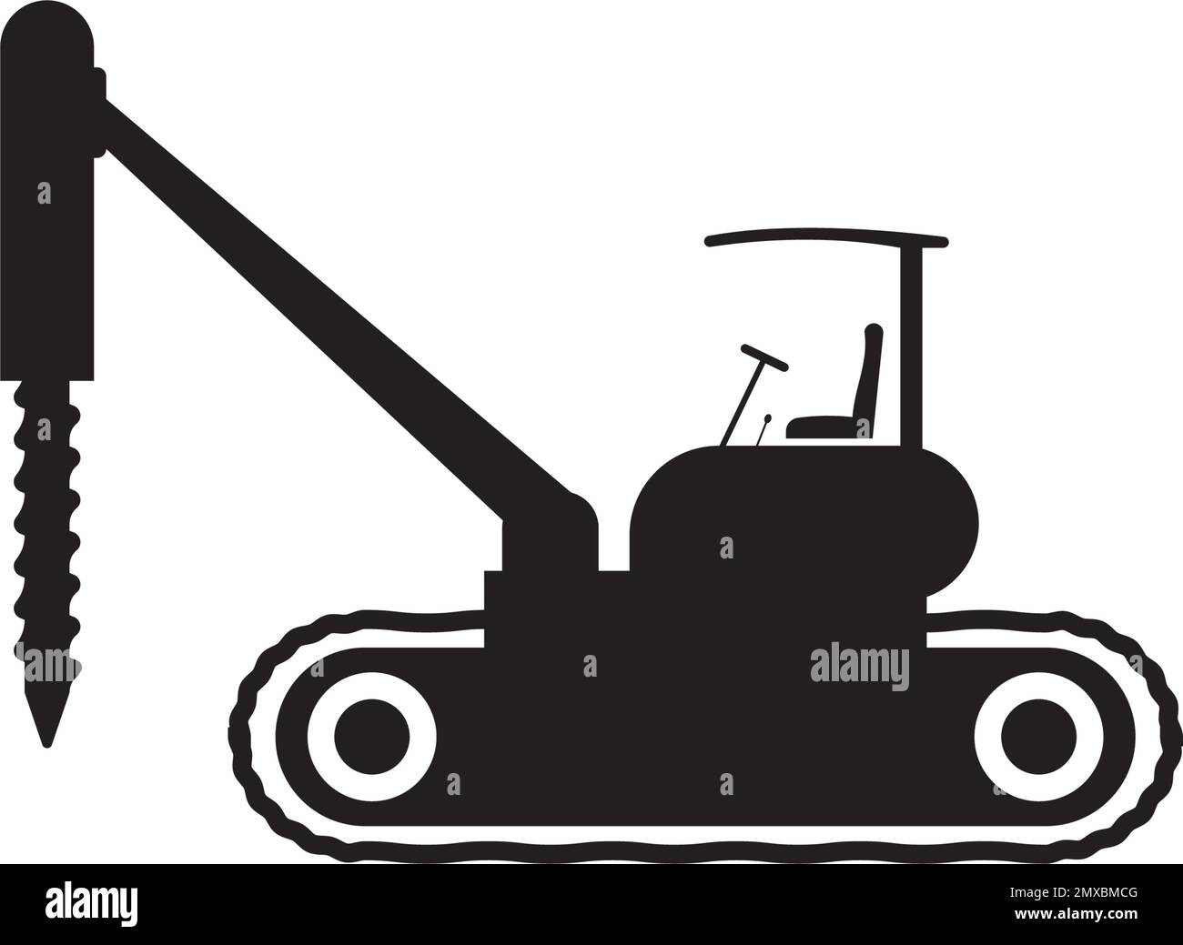 Drill tool icon vector illustration,construction icon and background ...