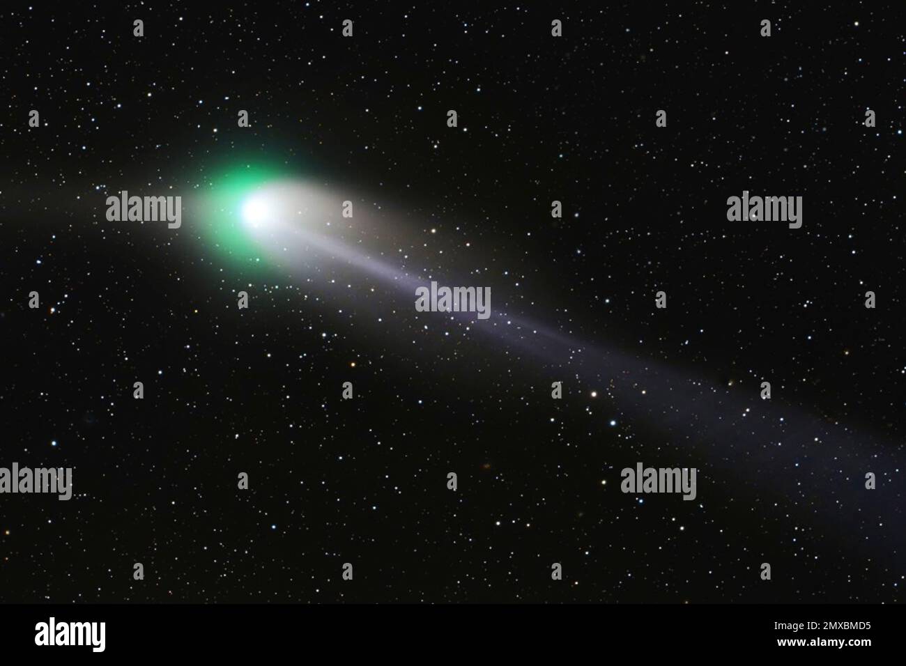 Comet C/2022 E3 also called the Neanderthal comet passes close to planet earth Stock Photo - Alamy