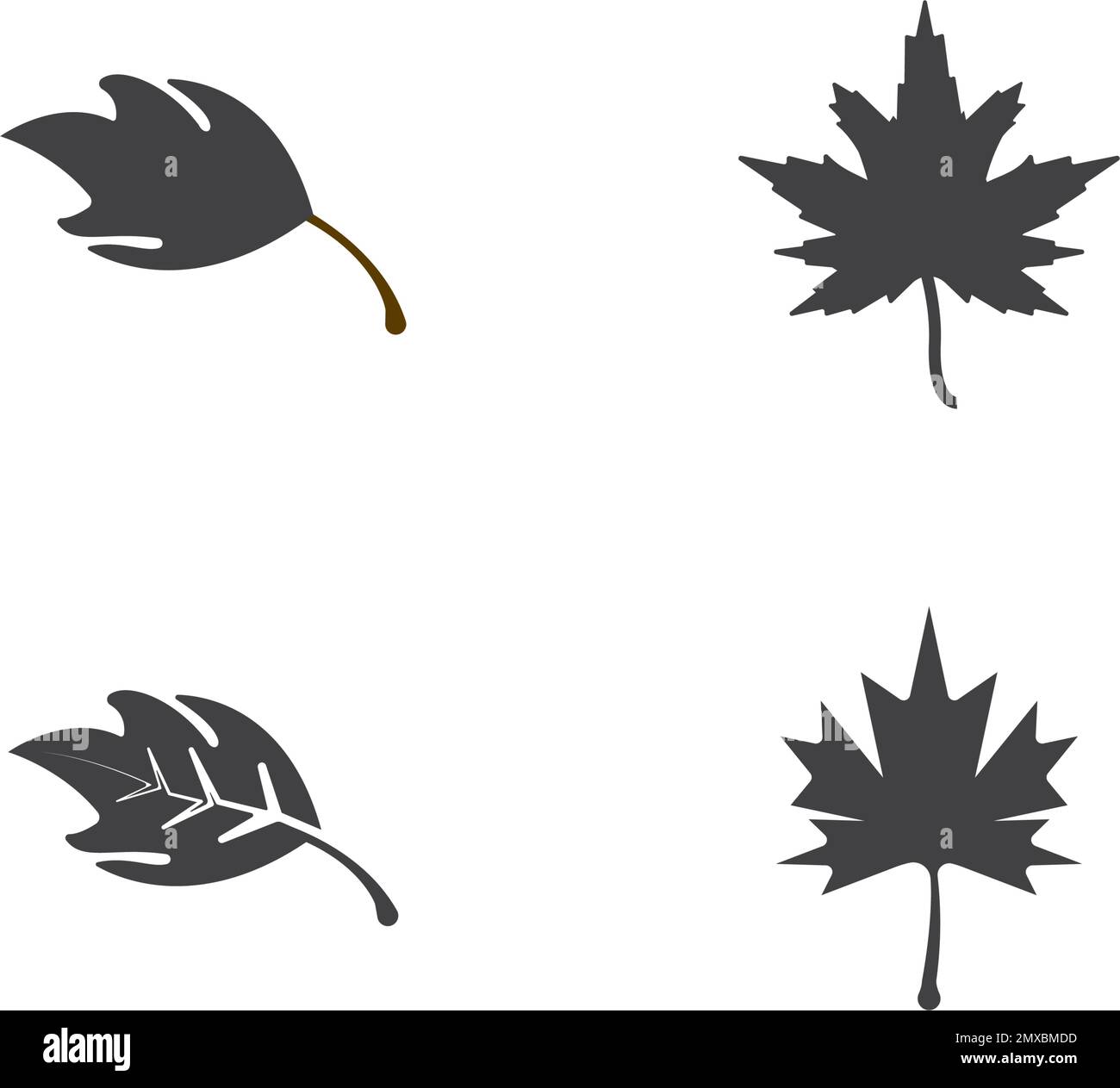 leaf icon vector design illustration template and background Stock ...