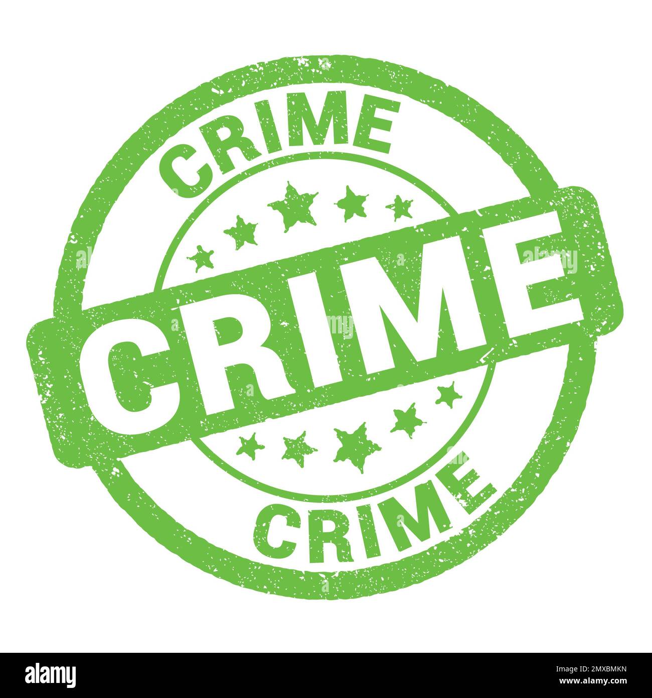 CRIME text written on green grungy stamp sign Stock Photo - Alamy