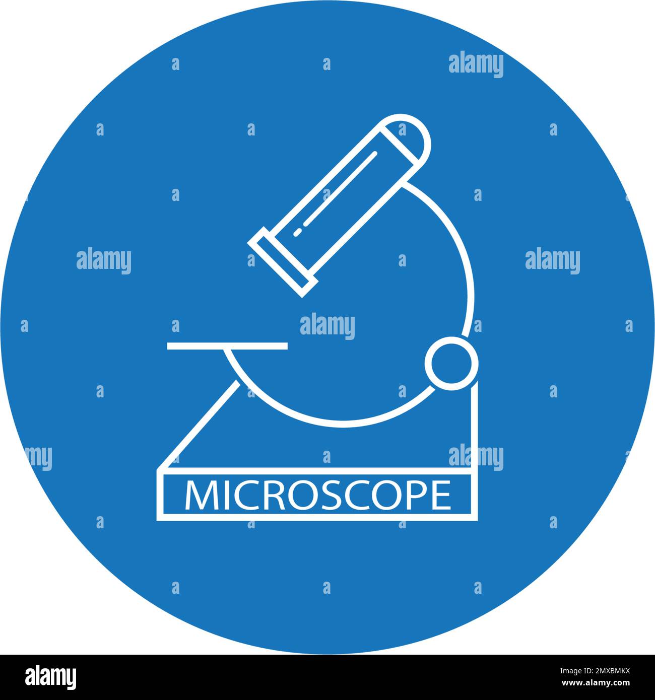 Microscope icon vector, logo design illustration and Medical background ...