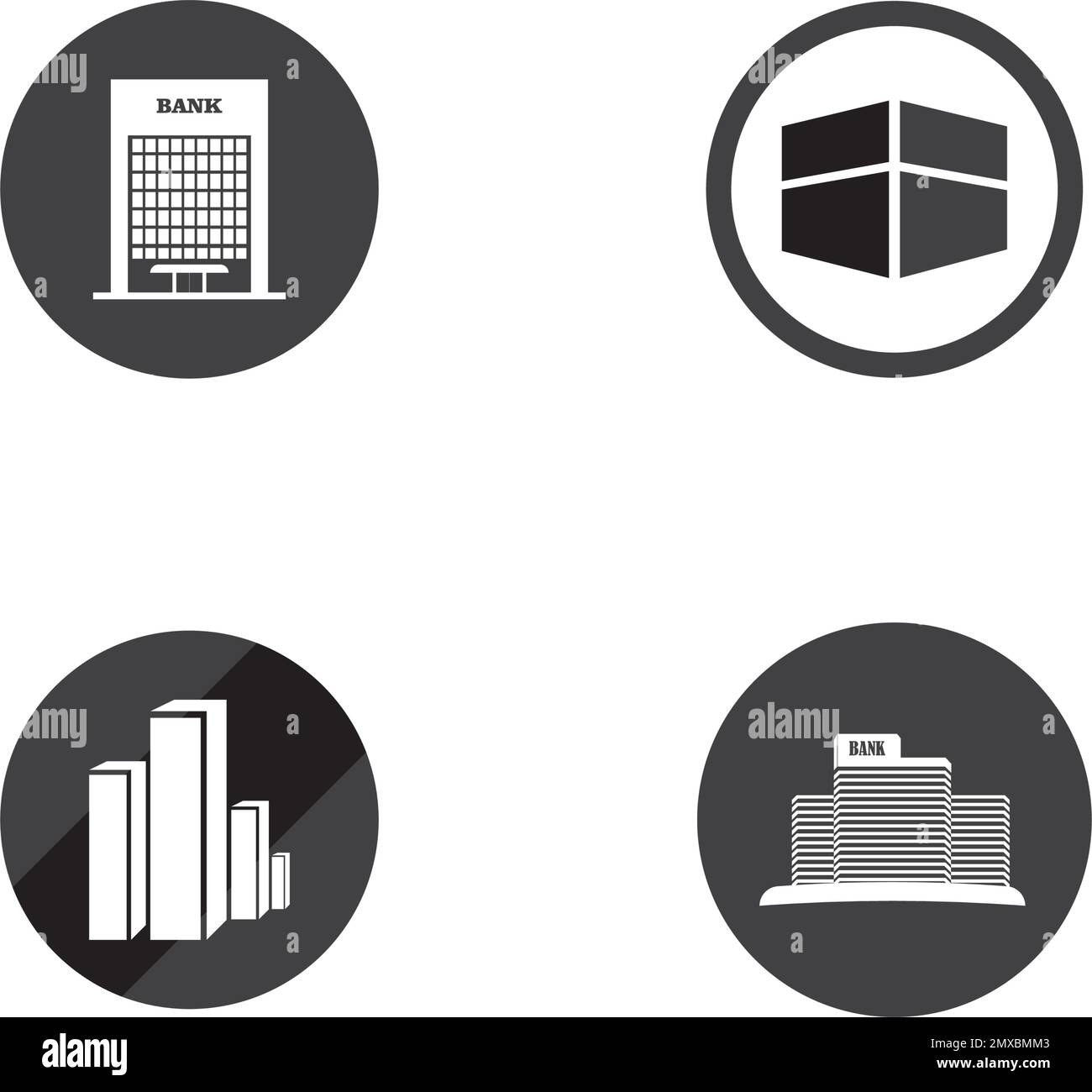 Office building sign icon in flat style. Apartment vector illustration ...