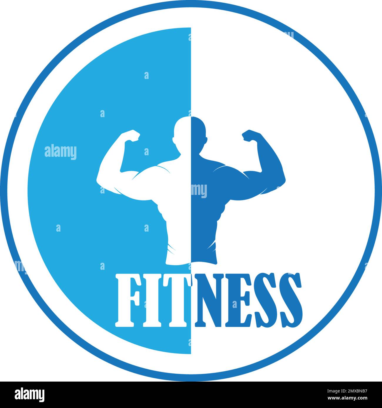 Bodybuilder icon vector illustration logo design background Stock ...